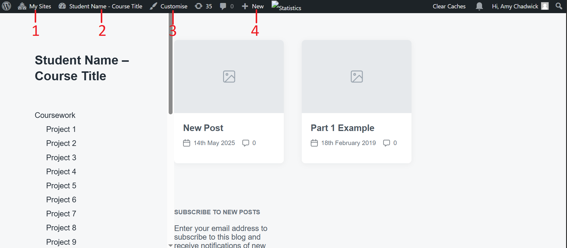 How can I navigate the OCA Spaces Interface? – Open College of the Arts